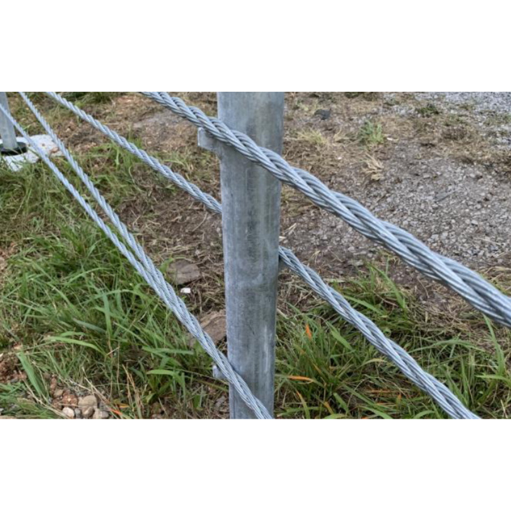 O-Post Wire Rope Safety Barrier (MASH) - Coral Sales