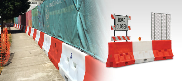 Yodock 2001M Water-Filled Pedestrian Barricade - Pedestrian ...